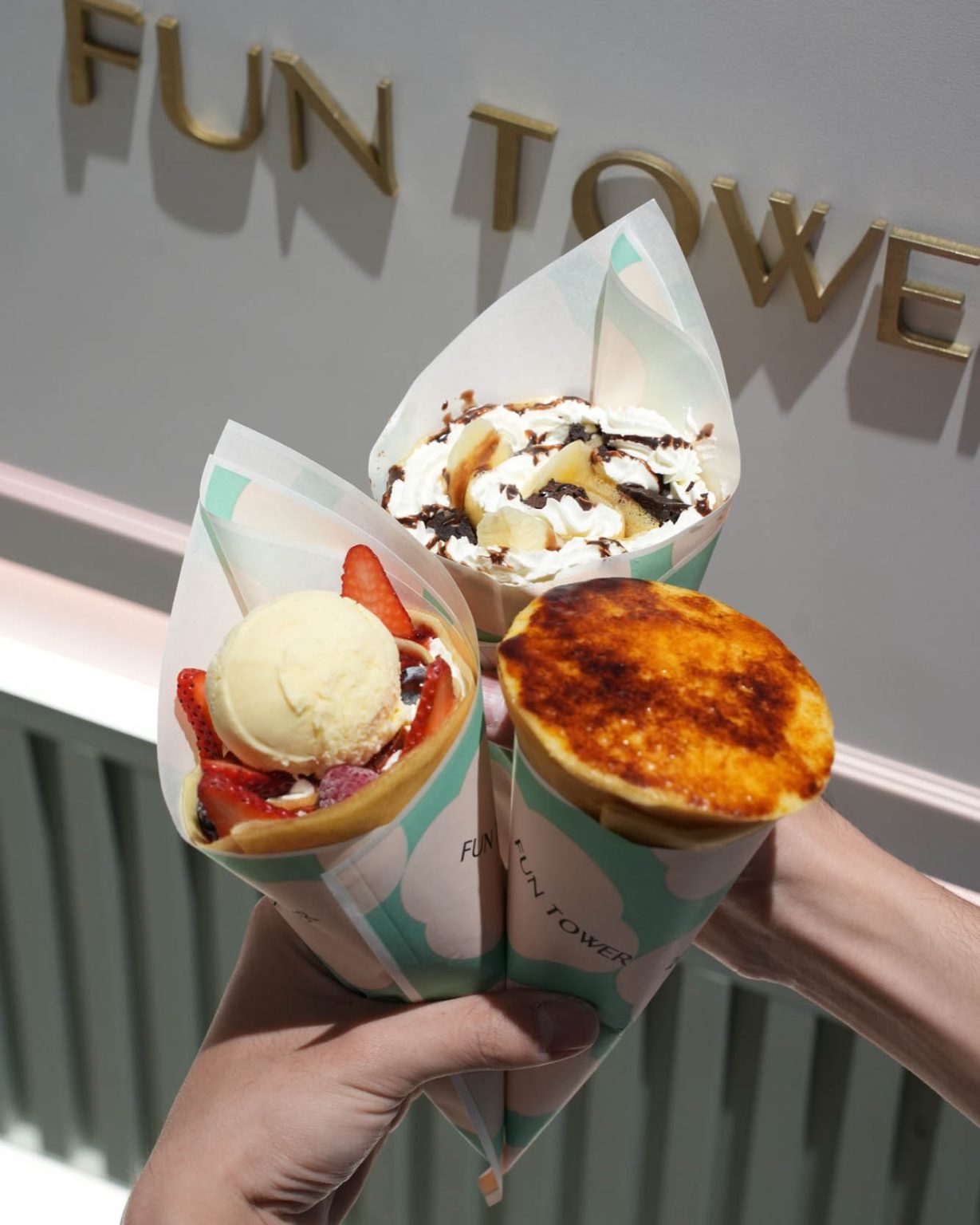 【台南南紡】日系軟式可麗餅回歸了『FUN TOWER日式可麗餅』現烤焦糖布蕾可麗餅太療癒！ - 台南女孩凱莉吃透透