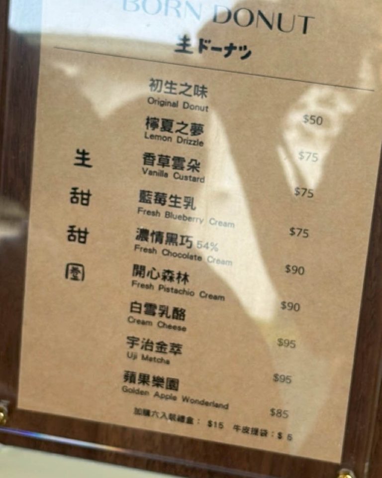 【台南國華街】超人氣「Born Donut生甜甜圈專門店」日本爆餡生甜甜圈，頂級十勝奶霜製作，口感超柔軟一咬就爆漿！ - 台南女孩凱莉吃透透